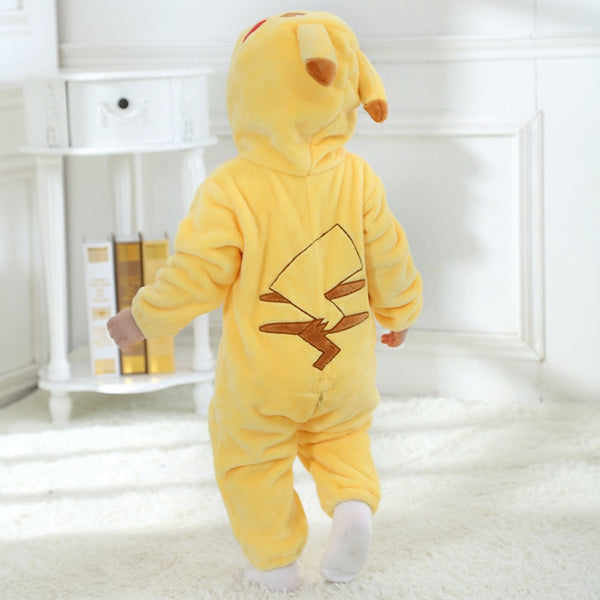 Pikachu Hooded Onesie Baby Clothes - Pokemon Baby Clothes, Costumes ...